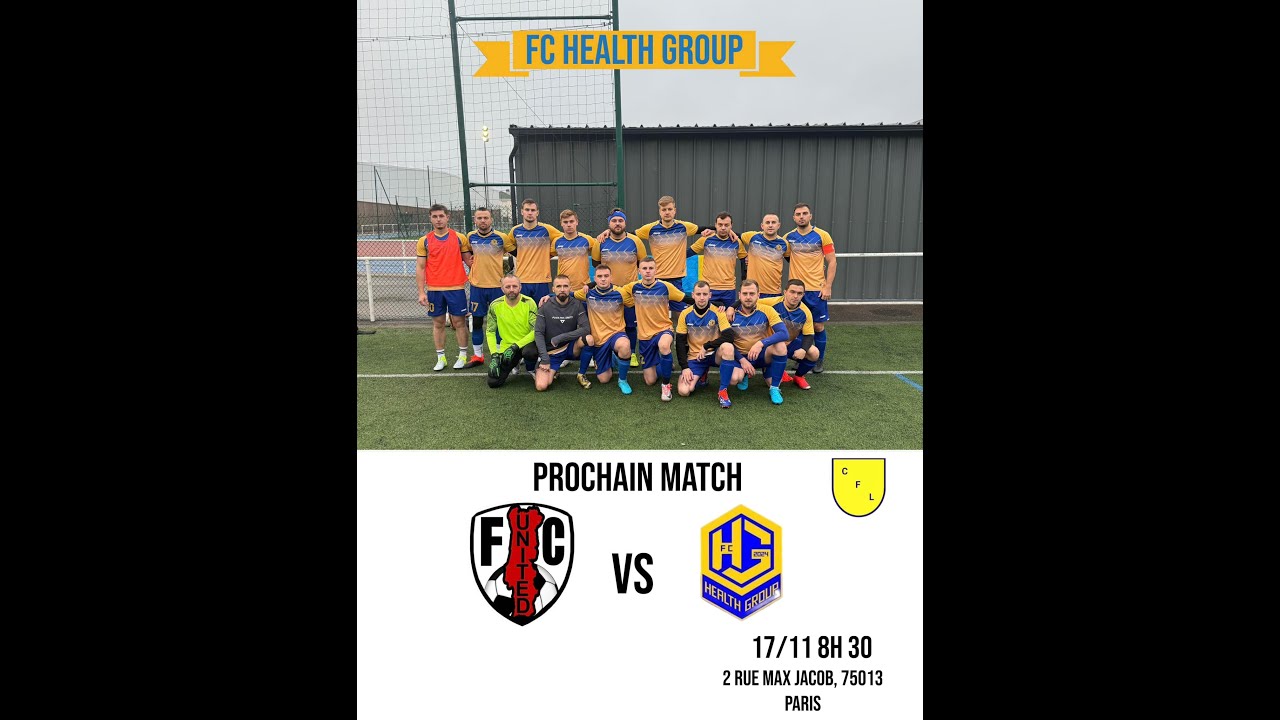 FC United 0-1 FC Health Group 17.11.2024 1-тайм - YouTube