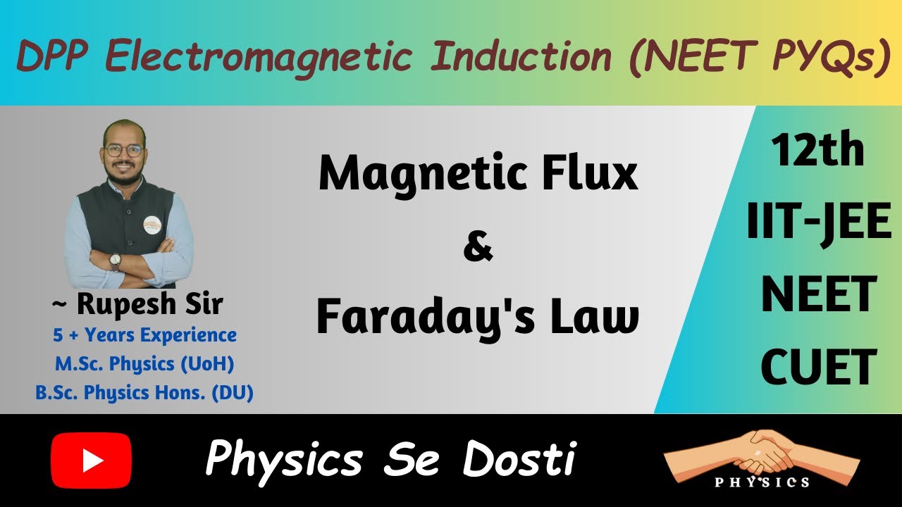 DPP | Electromagnetic Induction | Magnetic Flux & Faraday's Law | NEET ...
