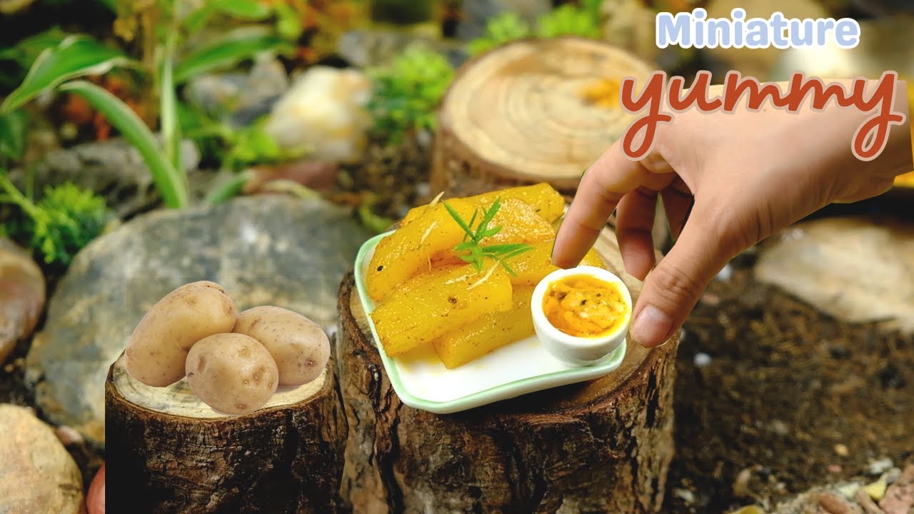 Recipe for miniature crisps french fries and cheese sauce in the forest ...