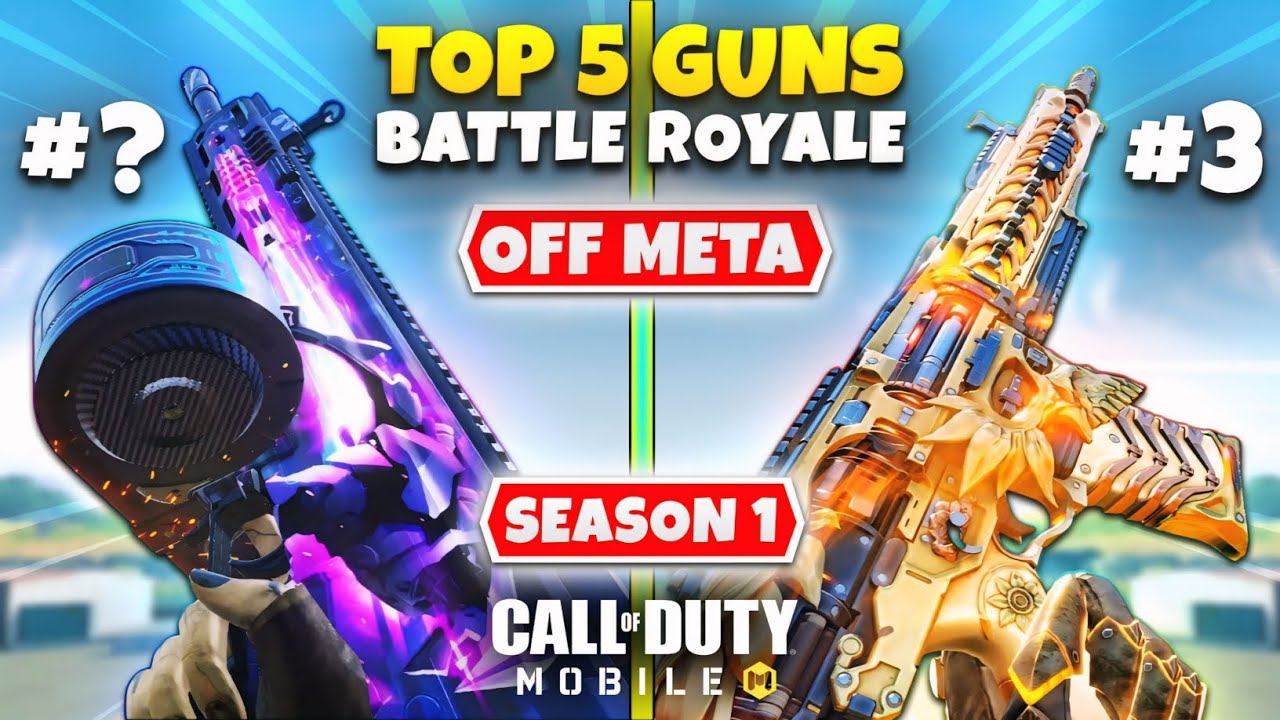 Top 5 OFF META Guns In Season 1 Battle Royale | 5 Best OFF META ...