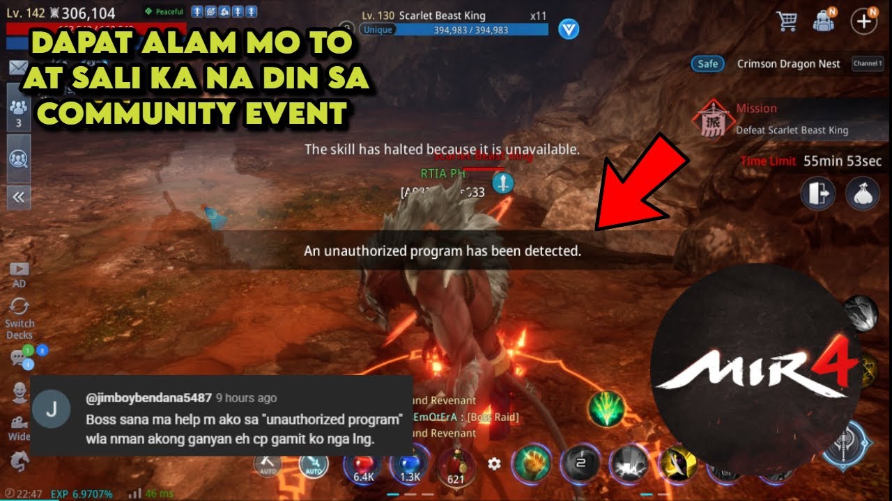MIR4 - Unauthorized Program has been detected error + Community Events ...