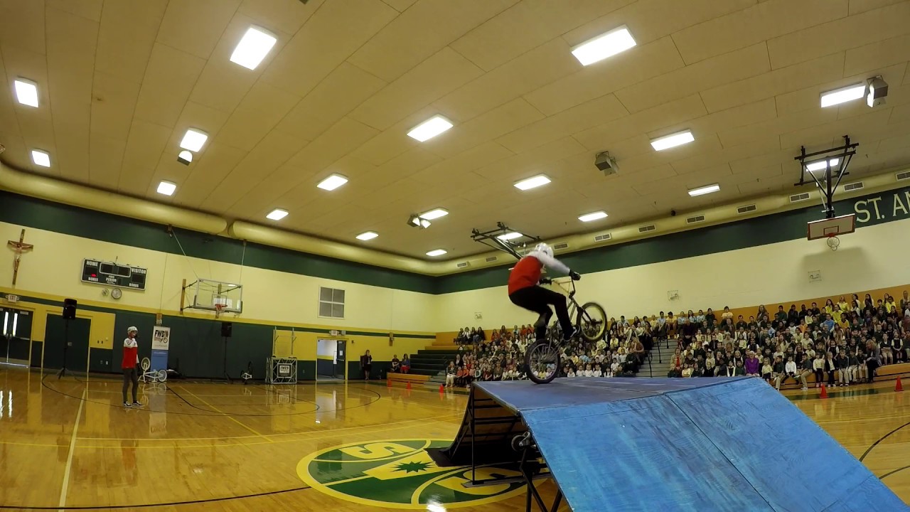 BMX School Assembly - Bethlehem, PA - St. Anne's School - BMX Stunt ...