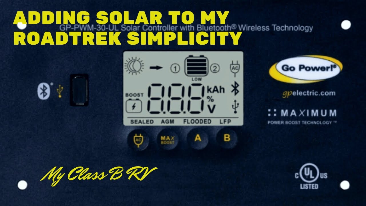 Go Power Solar on my 2017 Roadtrek Simplicity SRT - YouTube