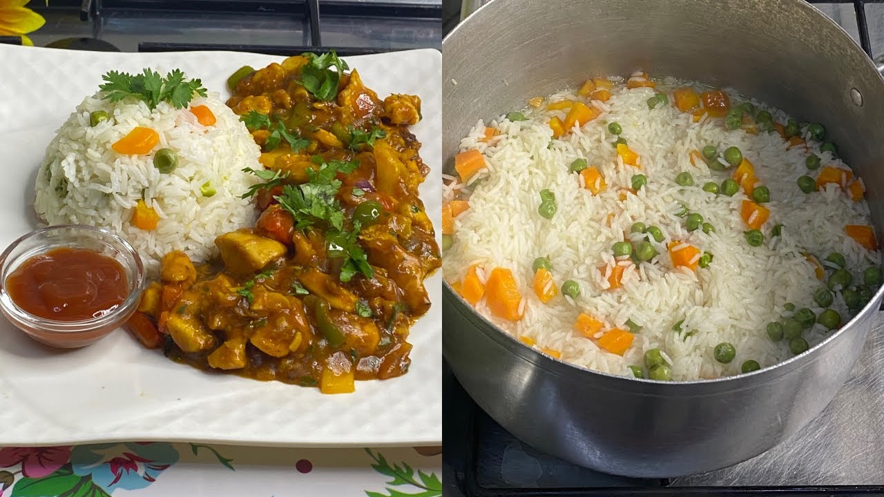 How to make the best chicken stir fry /perfect chicken slurry with rice ...