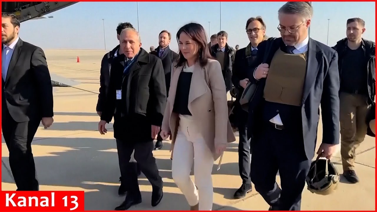 German Foreign Minister Baerbock arrives in Damascus, Syria - YouTube