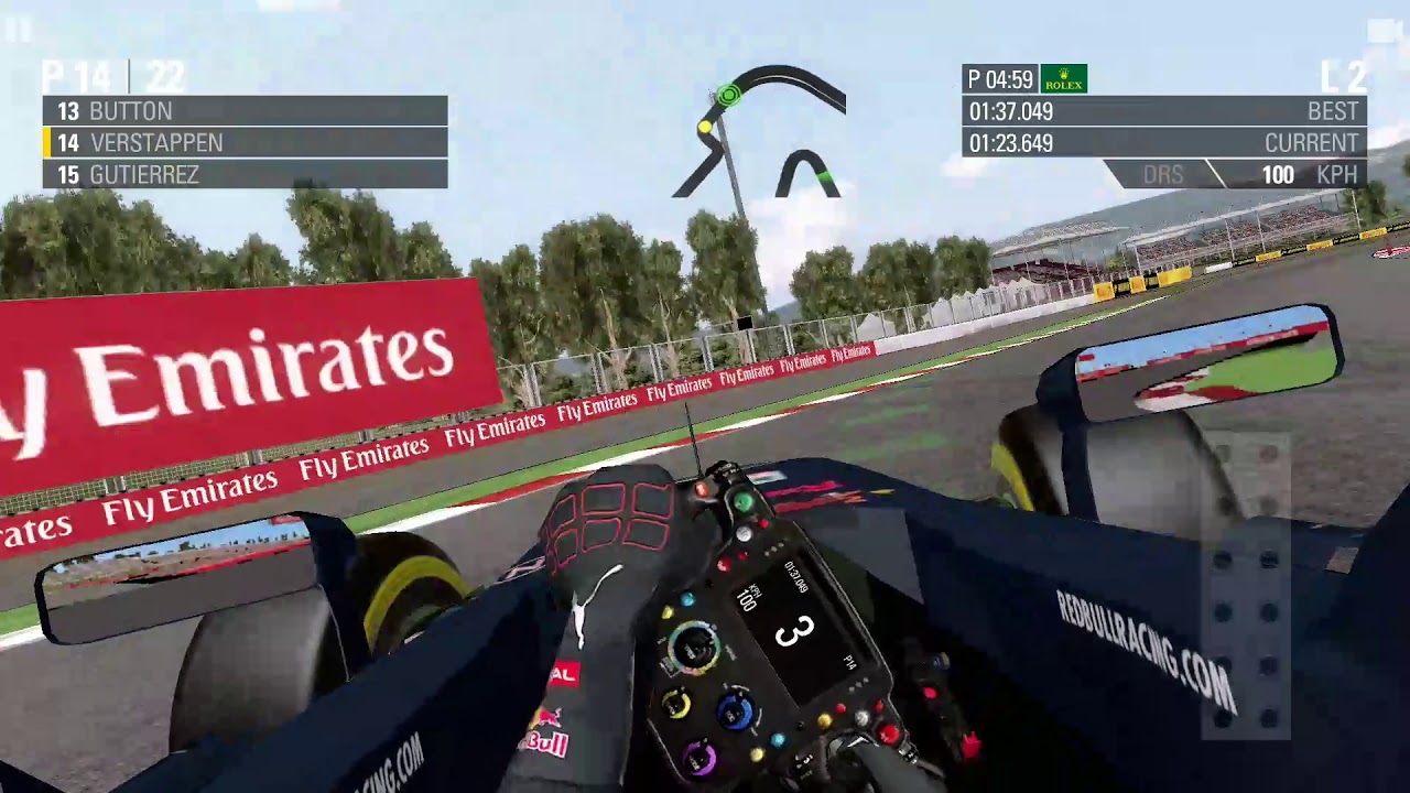 F1 2016 mobile spain circuit free practice - YouTube