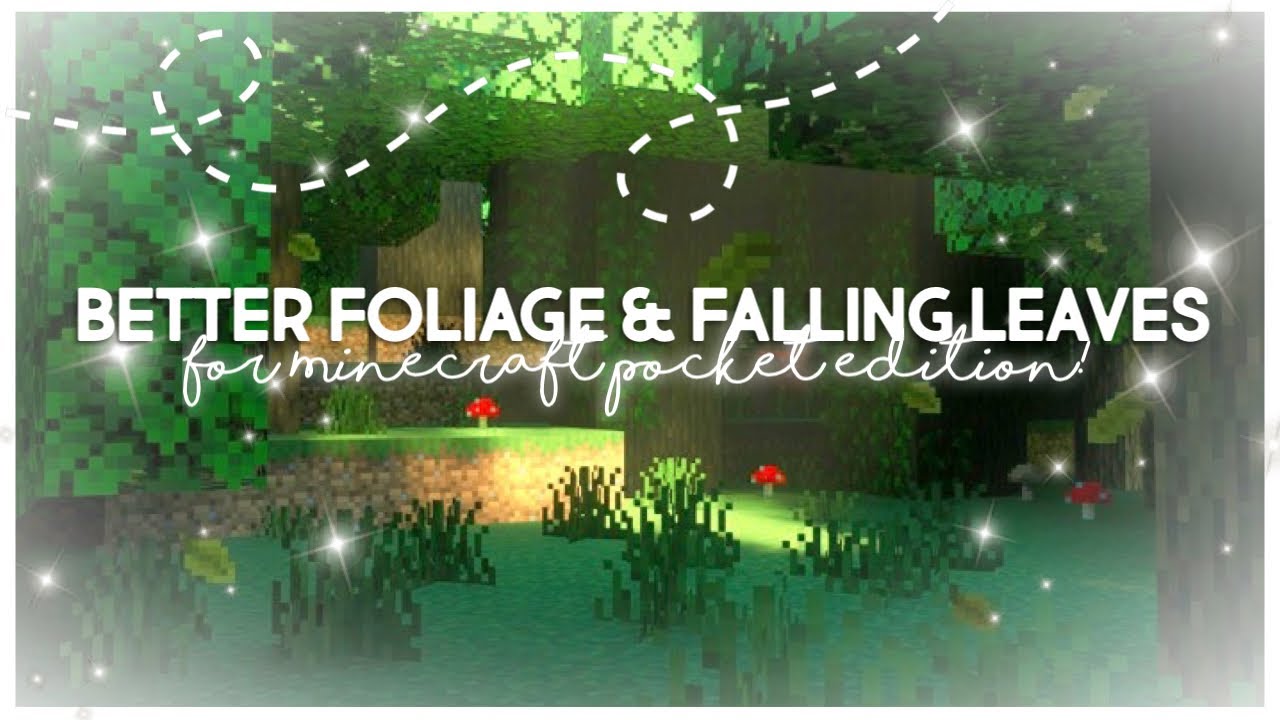 New Better Foliage & Falling Leaves Addon For Minecraft PE! (1.20+) 🍃 - YouTube