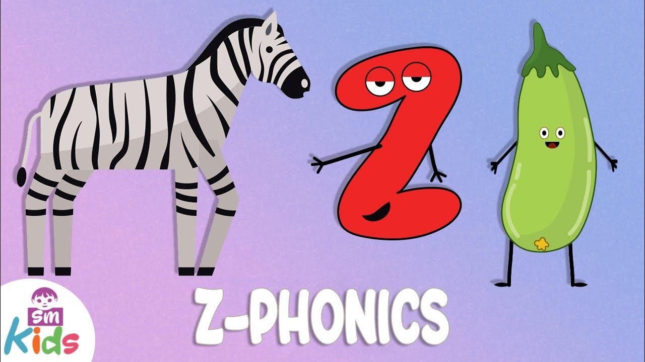 Z Phonic Song for Children, Toddlers, Preschoolers in English - YouTube