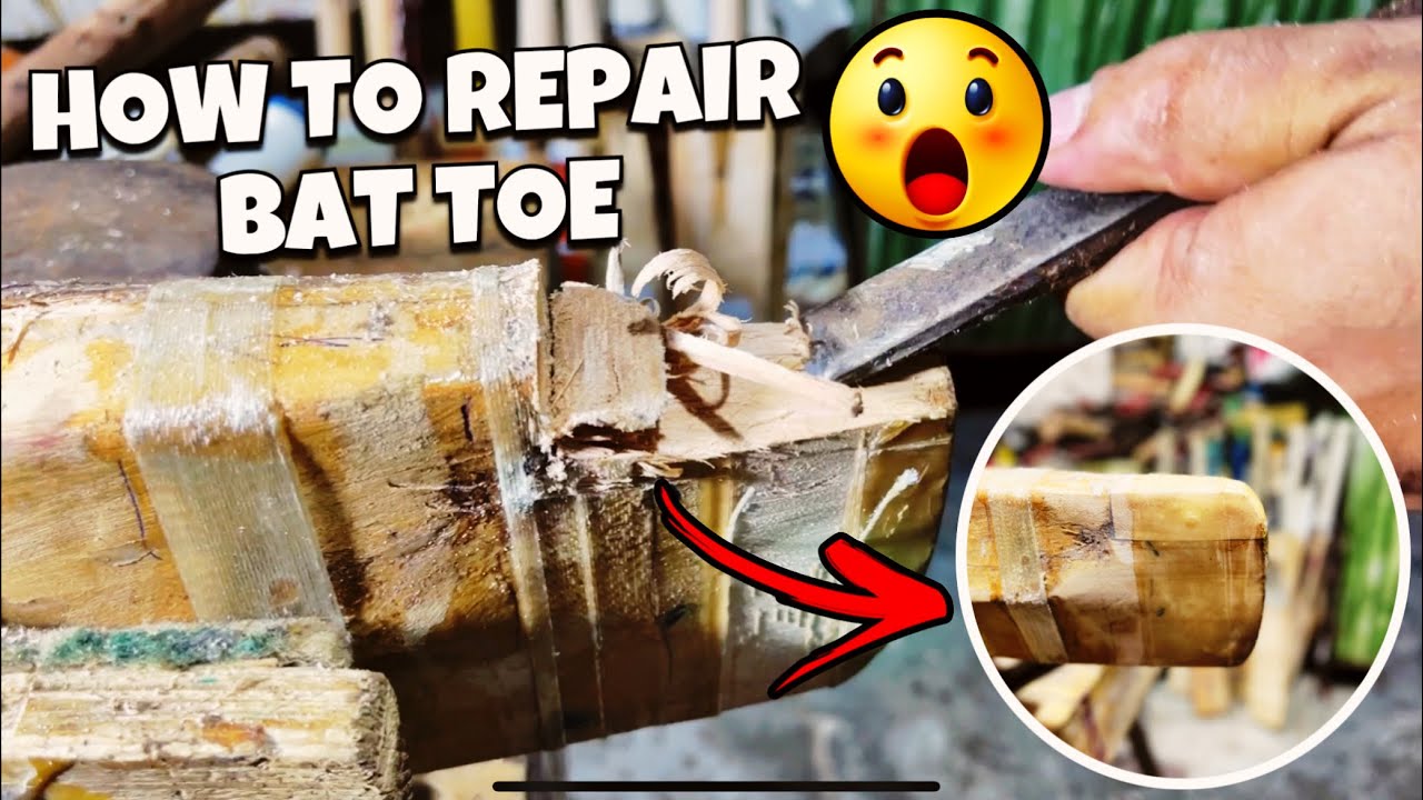 How to repair bat toe |🫣 with strong chemical. #bat #cricketbat #repair ...