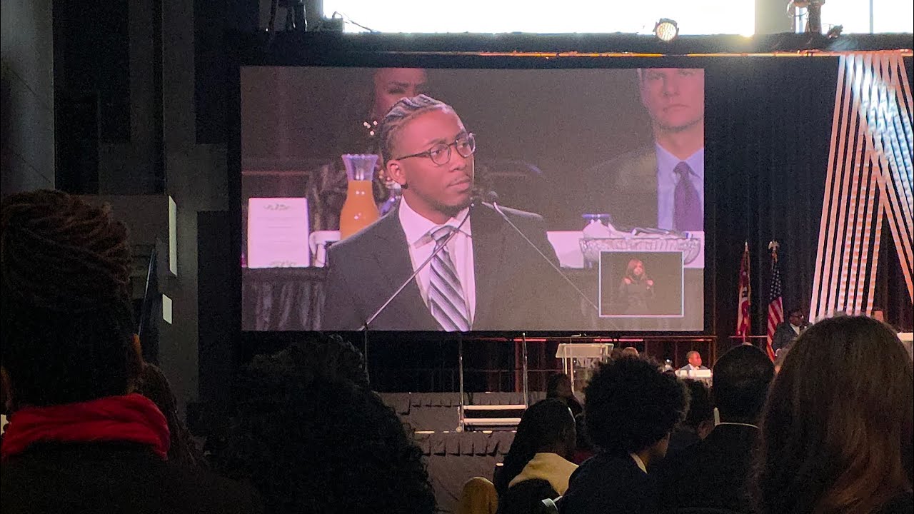 Morehouse Scholar - Navion Stephens - MLK Jr. Breakfast Columbus Ohio ...