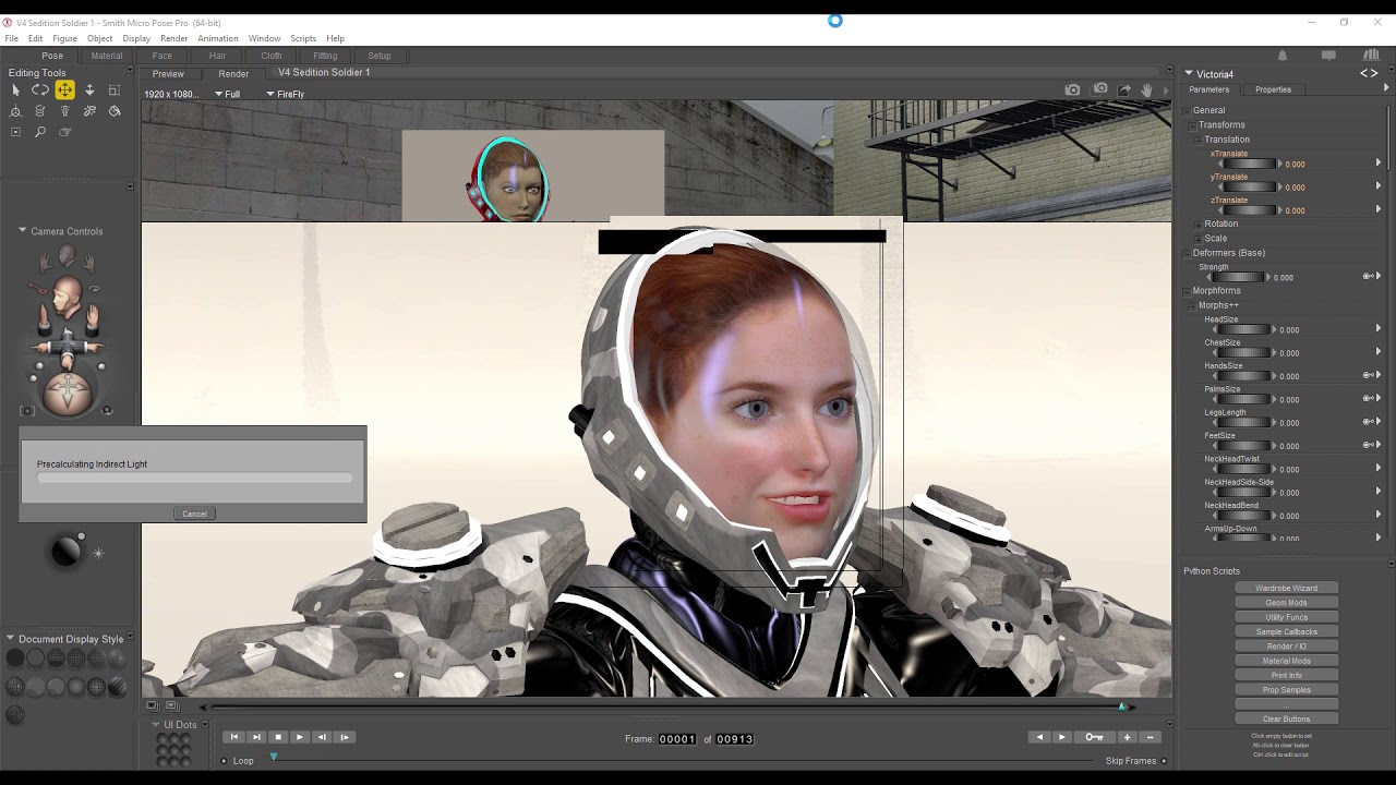 Poser 11 Pro Victoria 4 Soldier - YouTube