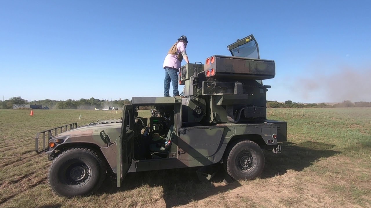 Avenger Shooting .50 cal Machine Gun - YouTube
