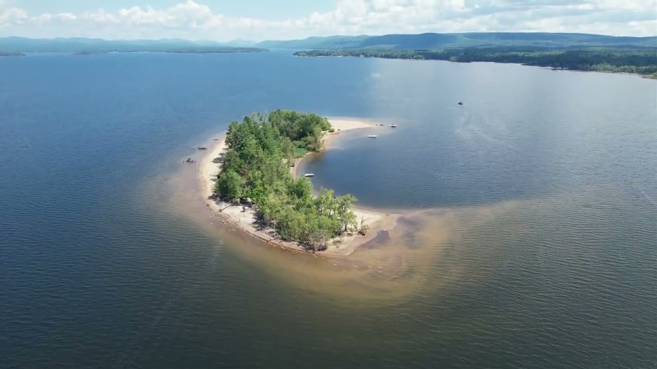 Sand Island Sacandaga lake - YouTube
