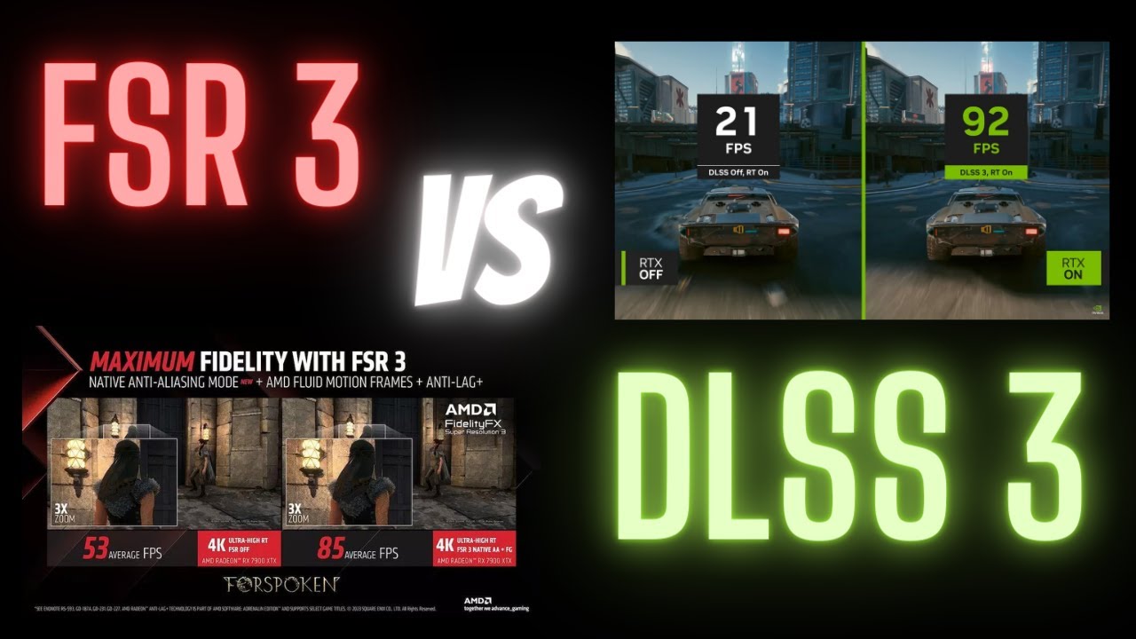 FSR 3 VS DLSS 3 #amd #nvidia - YouTube