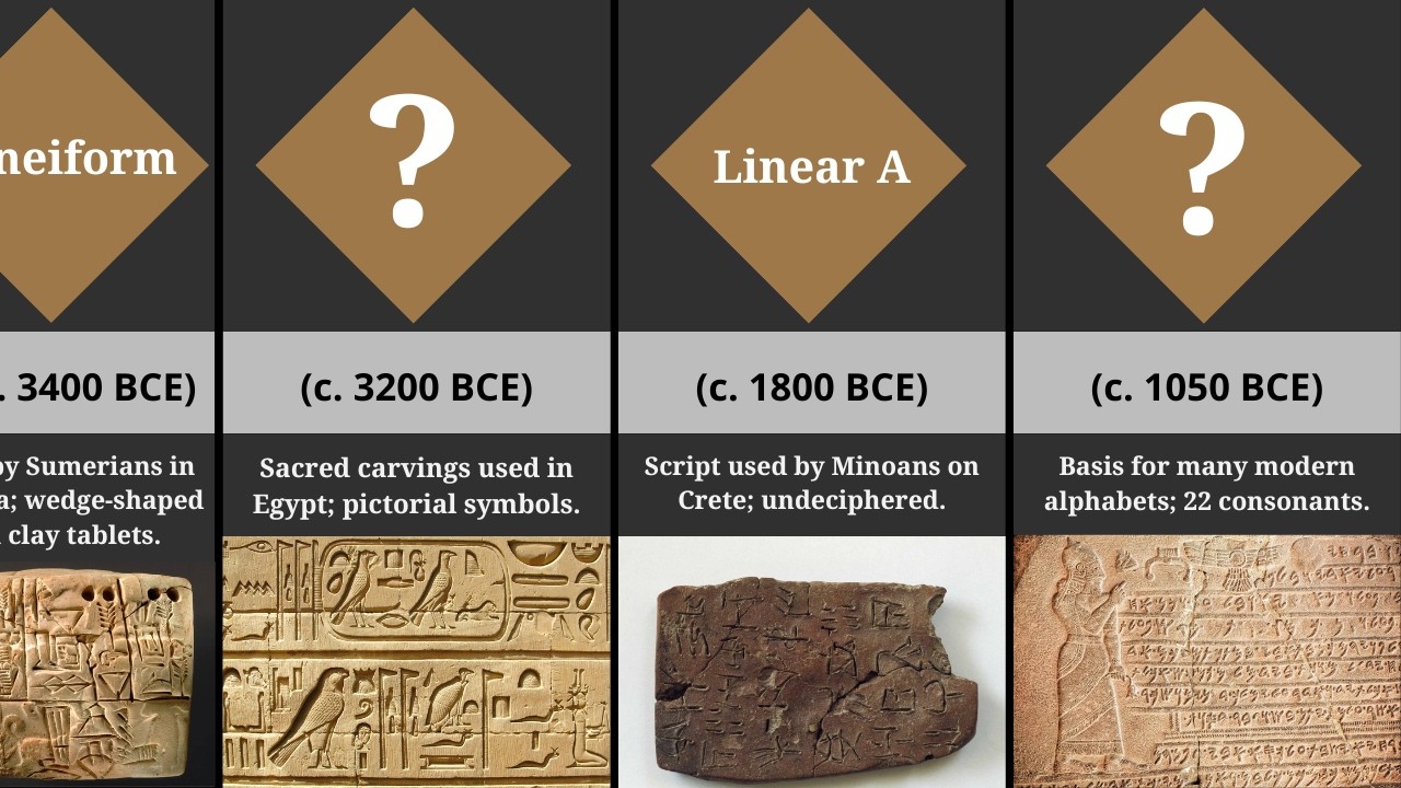 The Oldest Writing Systems Ever Used | Timeline - YouTube