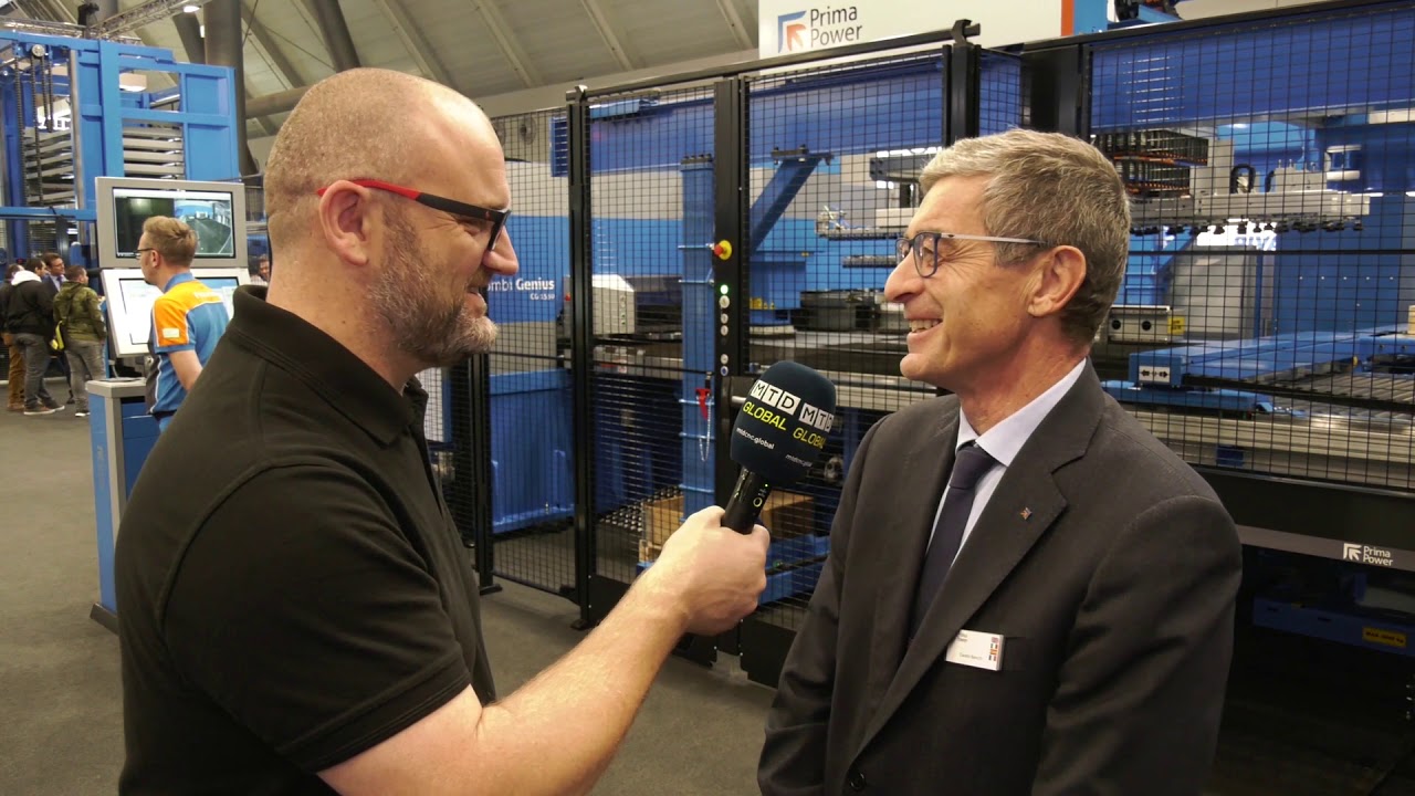 PRIMA POWER's new Combi machine, laser and punch - YouTube