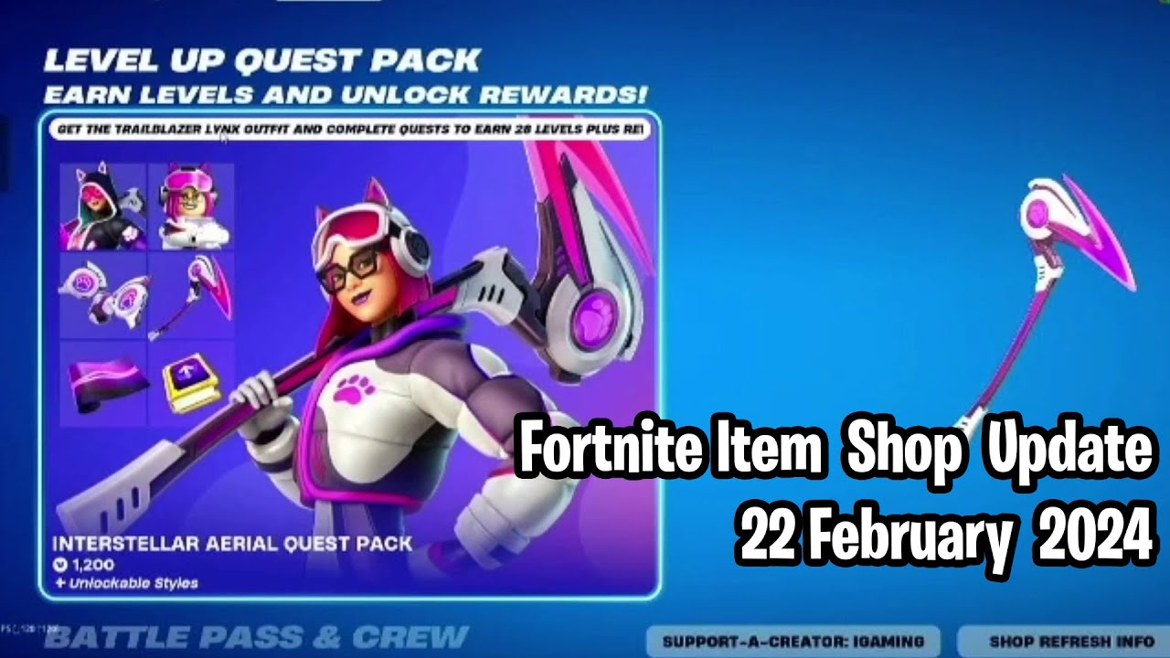 🔥 NEW Fortnite Item Shop Update: February 22th, 2024! New Skins, Emotes ...
