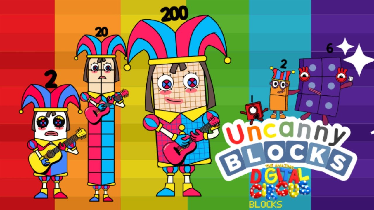 The Amazing Digital Circus Blocks Band All Pomni (1-10) Candy Carrier ...