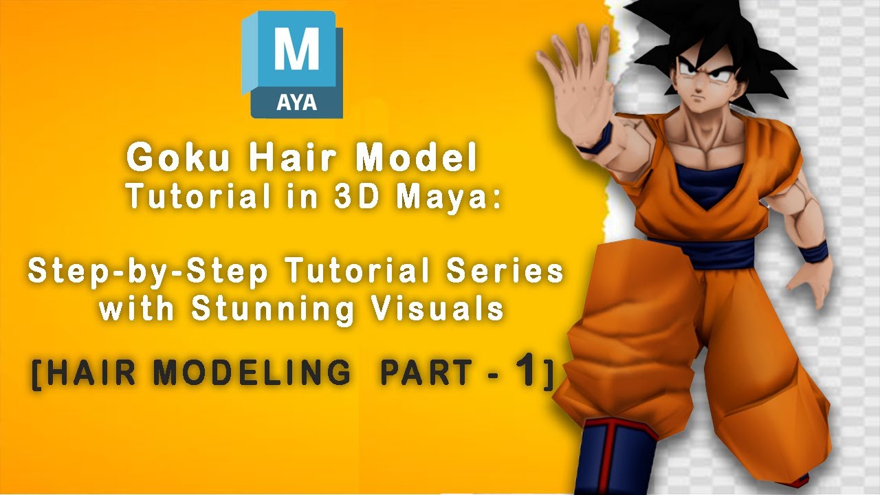 3D MAYA || HAIR CHARACTER MODEL || GOKU || HINDI - YouTube