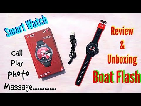 BOAT FLASH SMART WATCH UNBOXING || UNBOXING AND REVIEW || BOAT SMART ...