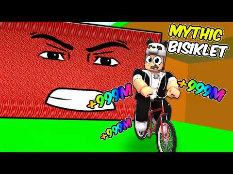 HER SANİYE HIZLANDIM! BİSİKLETLE TSUNAMİDEN KAÇIŞ (ROBLOX)