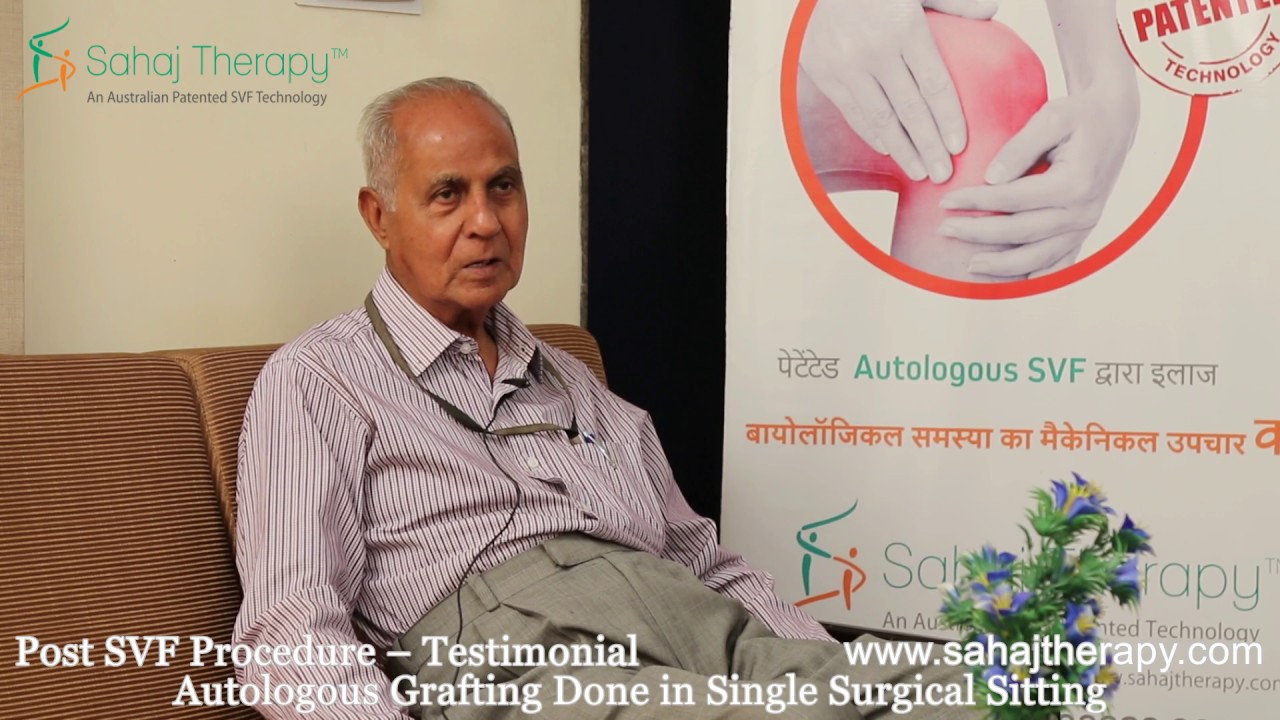 Sahaj Therapy Review By Patient | Osteoarthritis | SVF Technology ...