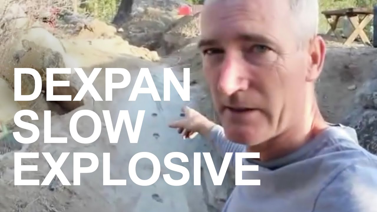 Dexpan Slow Explosive In Ground Granite - YouTube