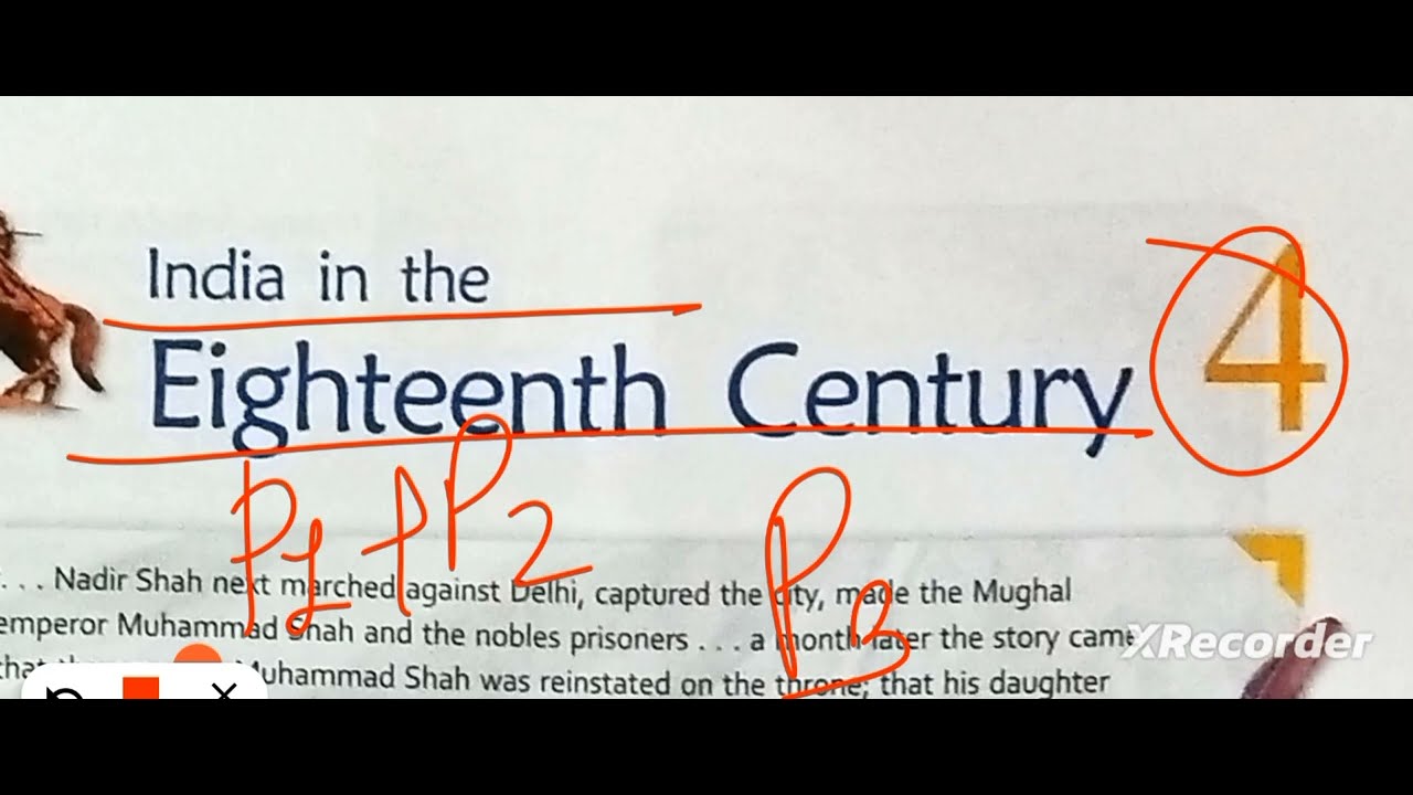 ICSE class 8 history chapter 4 India in the Eighteenth Century - YouTube