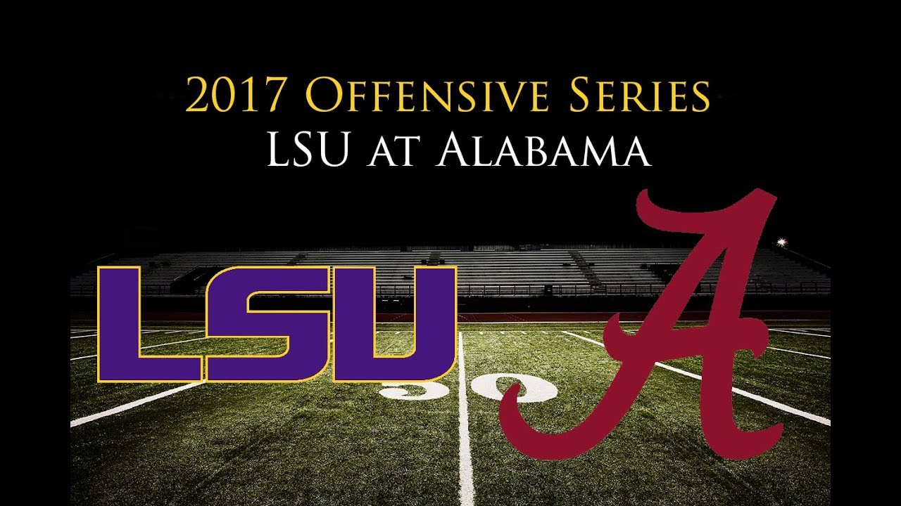 LSU Offense vs. Alabama Defense (2017) - YouTube