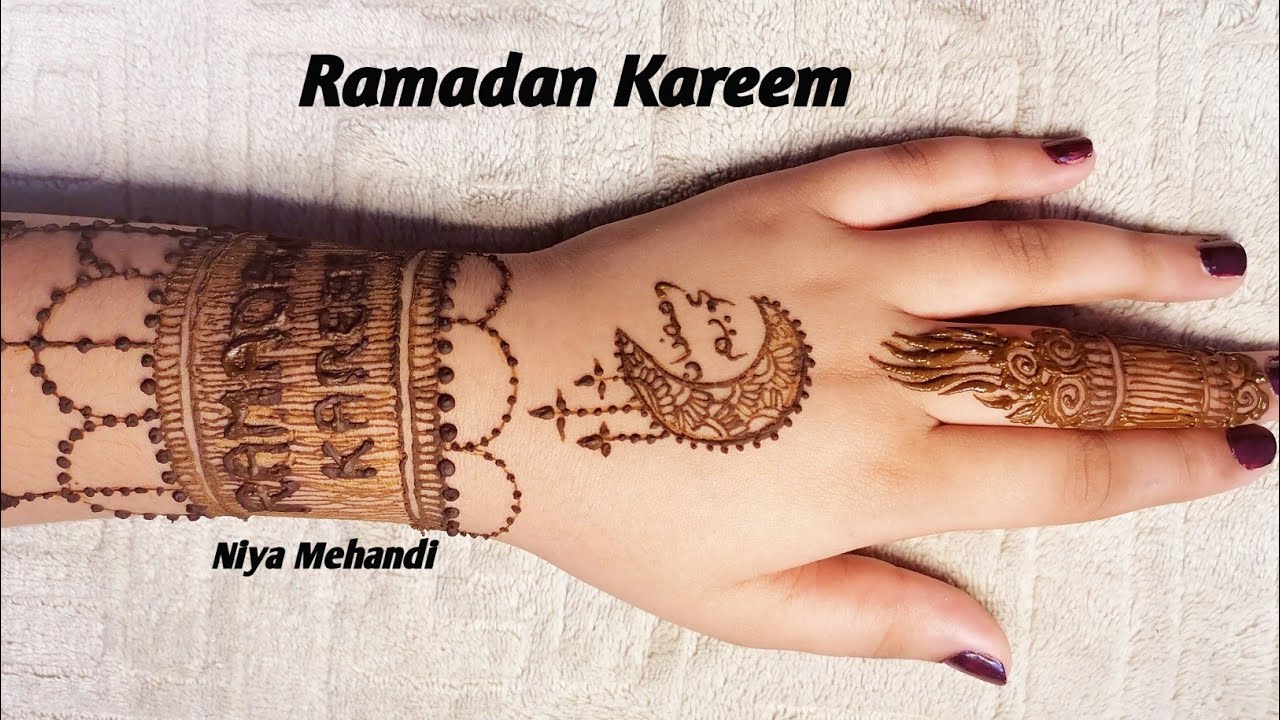 simple kids mehndi design/ramadan special henna design - YouTube