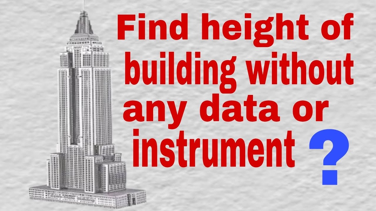 find the height of building | Basic trigonometry | Trigonometry tricks ...