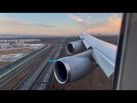 Lufthansa Boeing 747-400 Morning Arrival at Frankfurt am Main | YYZ-FRA