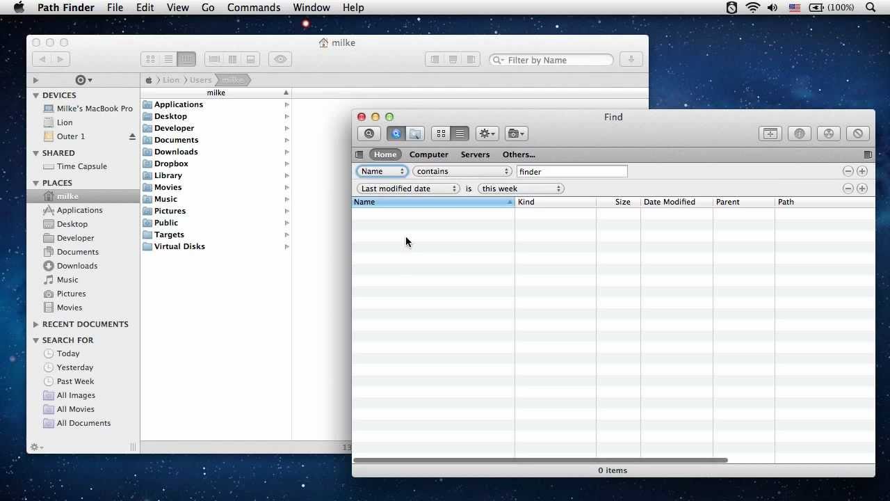 File Find in Path Finder 6 - YouTube