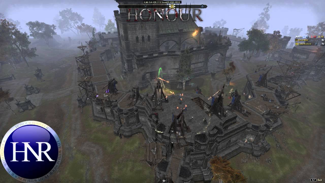 ESO PVP: Honour leads the attack at Castle Roebeck - YouTube