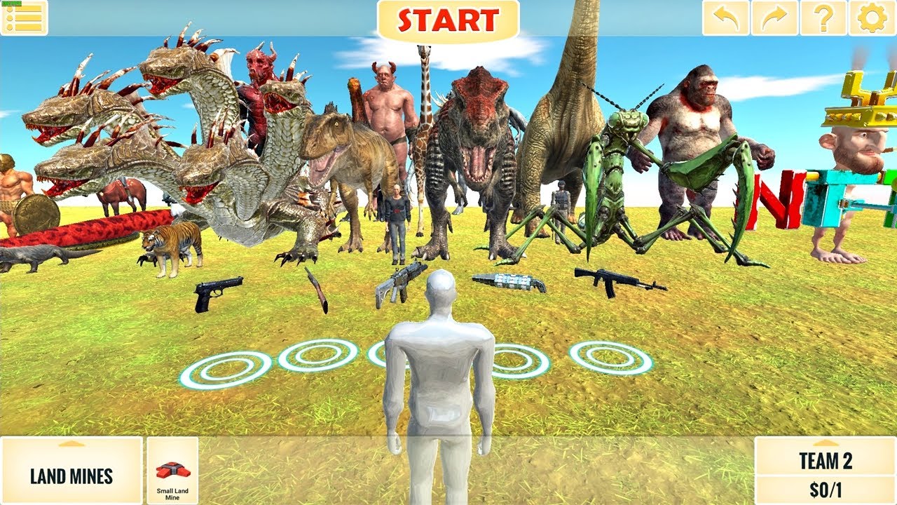 FPS Avatar All Weapons VS Every Animals. Animal Revolt Battle Simulator ...