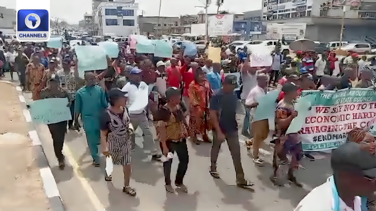 NLC Protest In Owerri, Imo State Capital - YouTube