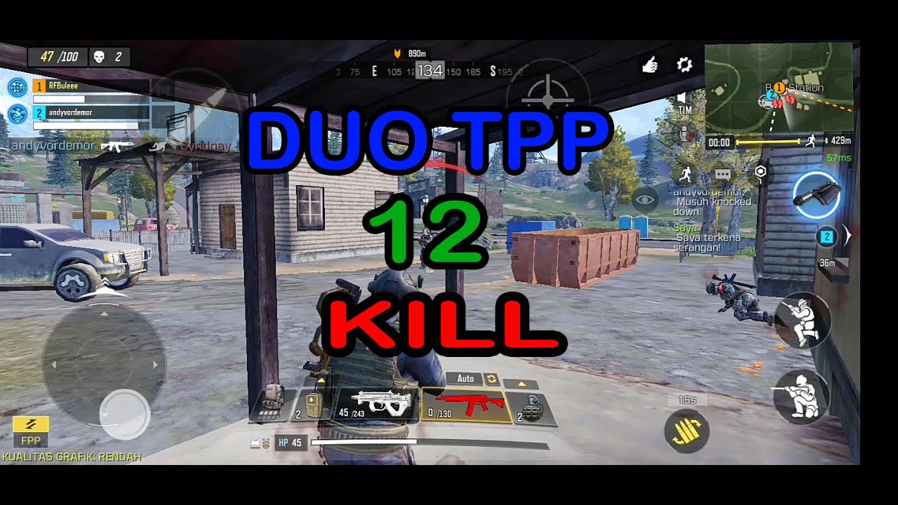 DUO TPP 12 KILL | COD MOBILE INDONESIA - YouTube
