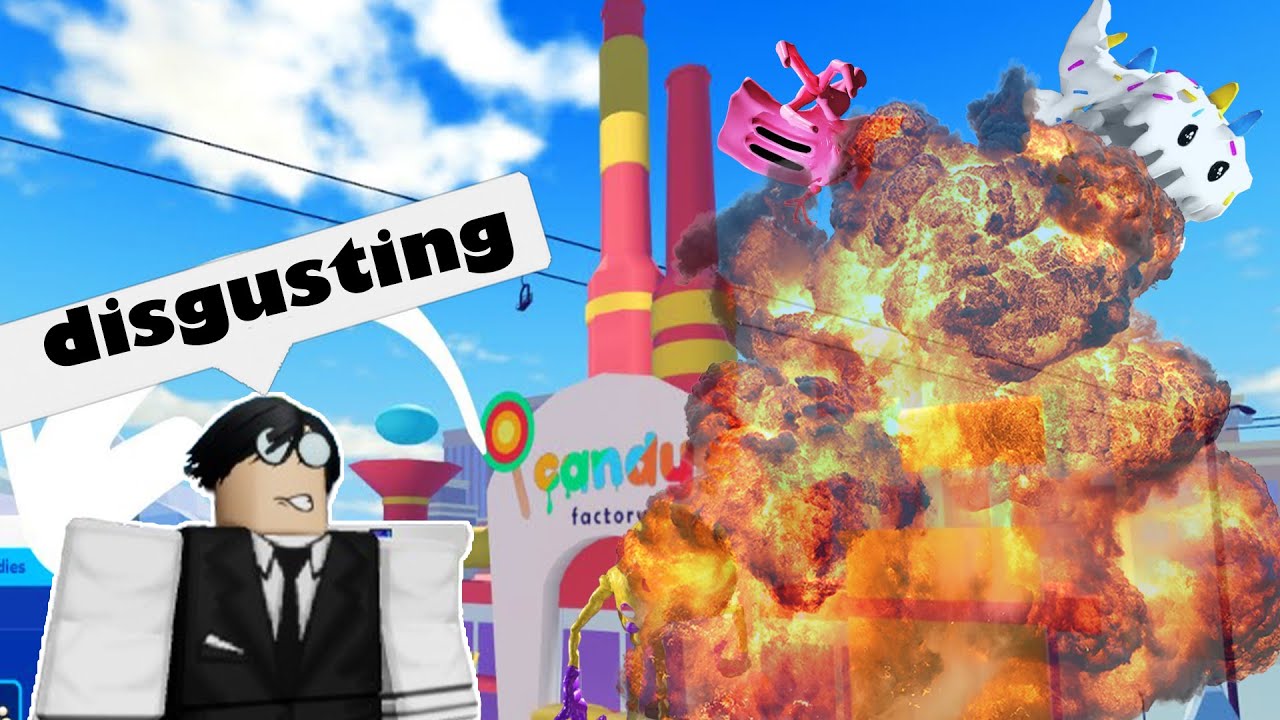How i blow up candy factory first day as a health inspector : 🏡 Roblox ...