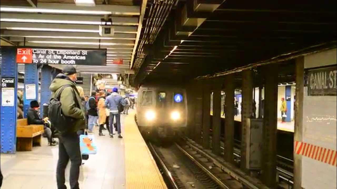 MTA New York City Subway : Far Rockaway Bound R68A A Train @ Canal Street - YouTube
