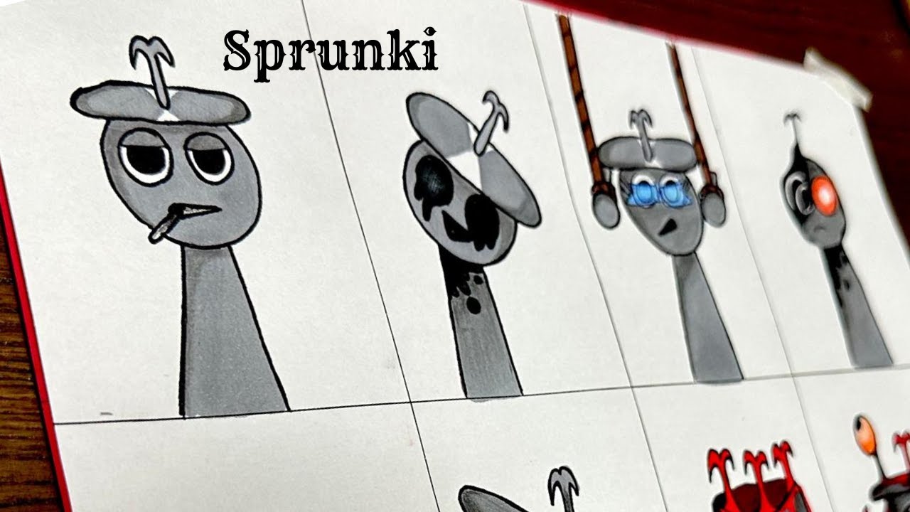 Drawing Clukr Sprunki in Corruptbox Sprunki : Phase 1 vs Phase 2 vs ...