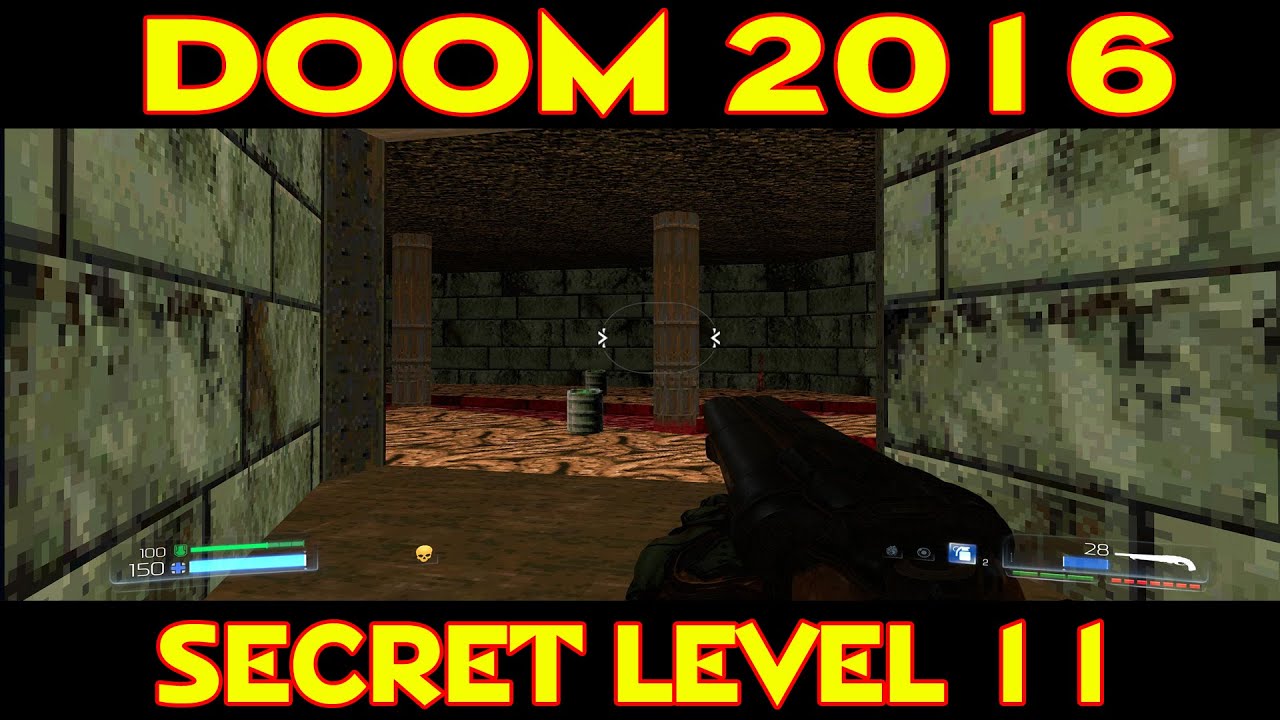 DOOM 2016 SECRET LEVEL LOCATIONS LEVEL 11 NECROPOLIS (11/13) - YouTube