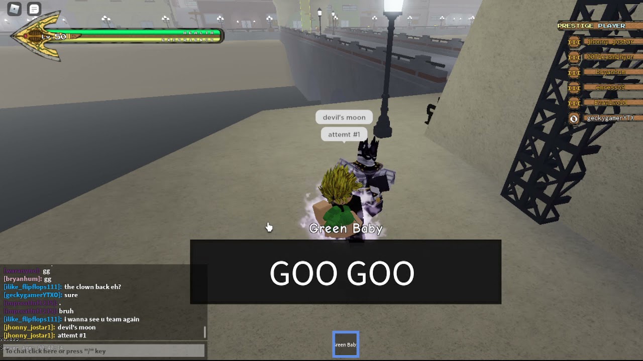 [YBA] Devil's moon attempt #1 - YouTube