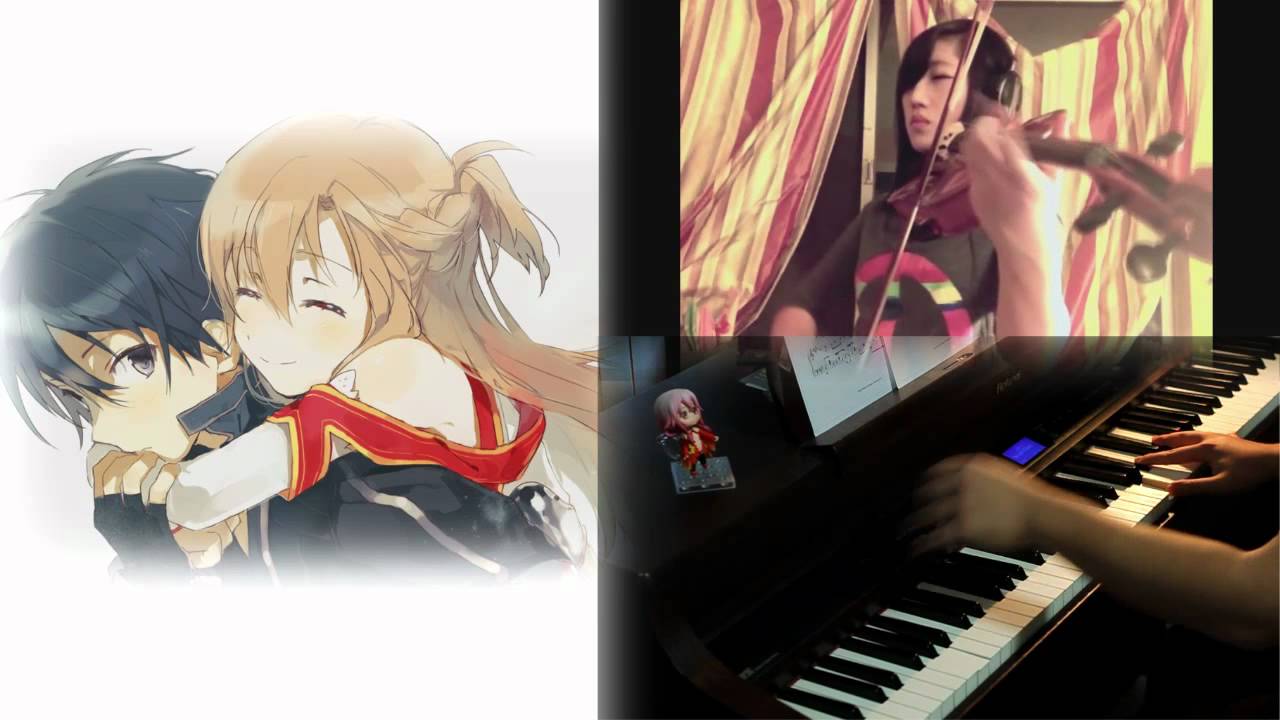 Sword Art Online ED 2 - Overfly (viola, piano) ft. xclassicalcatx - YouTube
