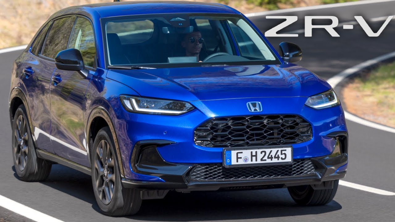 2024 Honda ZR-V Euro spec in Blue - YouTube