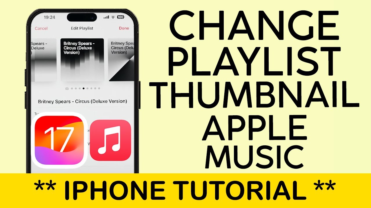 How to Change Playlist Thumbnail on Apple Music on iPhone iOS 17.1 ...