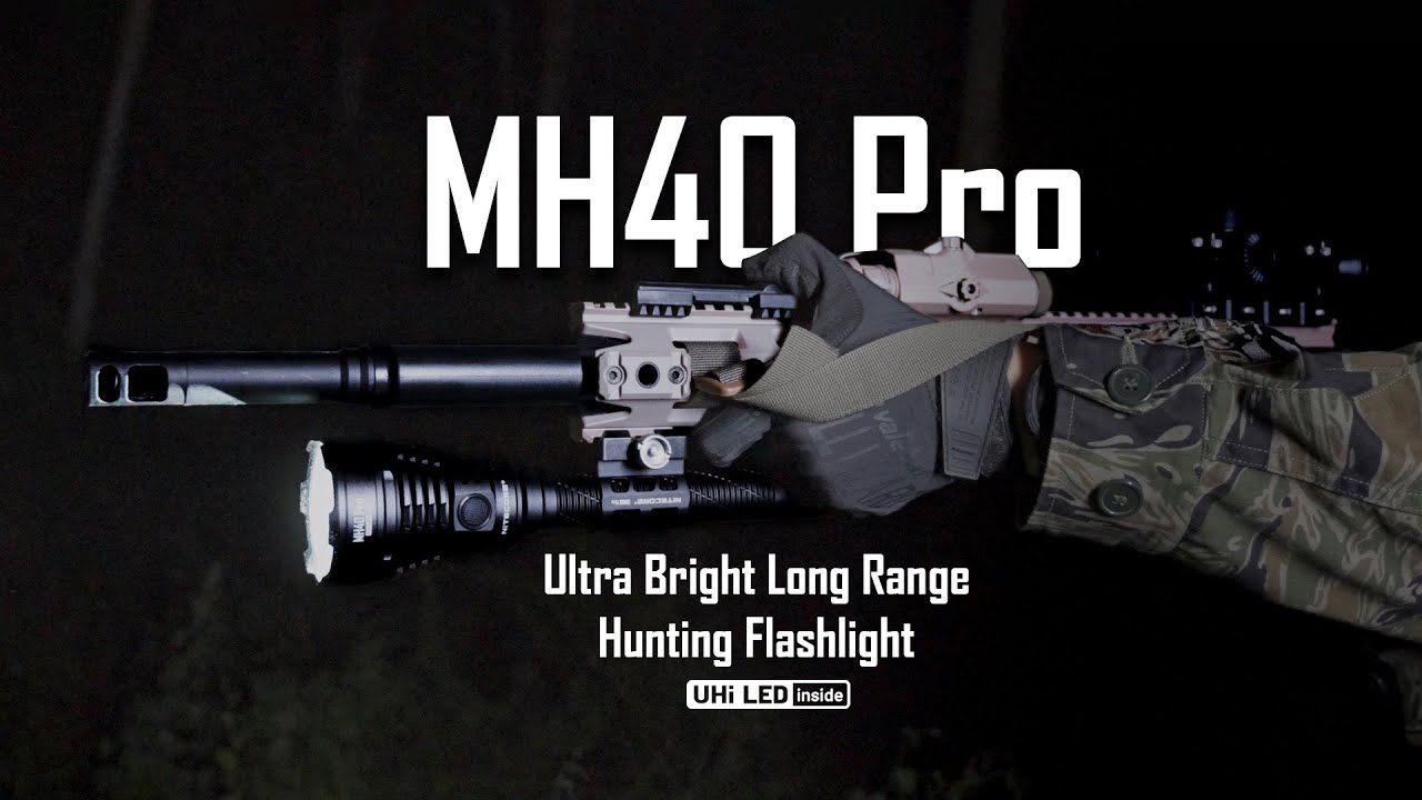 Ultra Bright Long Range Hunting Flashlight丨NITECORE MH40 Pro - YouTube