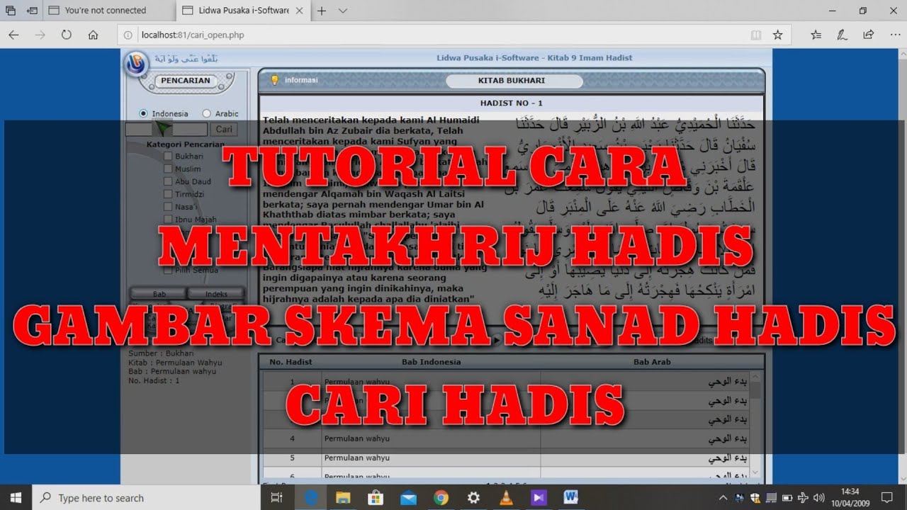 takhrij hadis || MENCARI HADIS || cara gambar skema sanad hadis Nabi ...