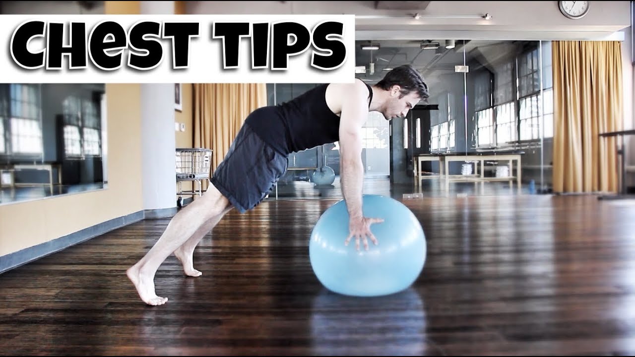 Chest Exercise Pushup Yoga Ball - YouTube