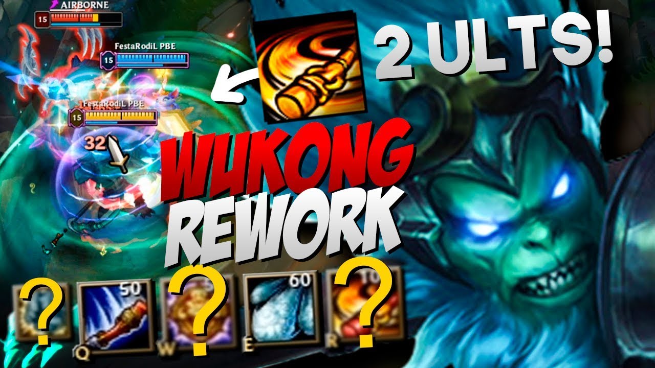 WUKONG REWORK GAMEPLAY! 2 ULTS, CLONE QUE BATE E MAIS DE 20 KILLS ...