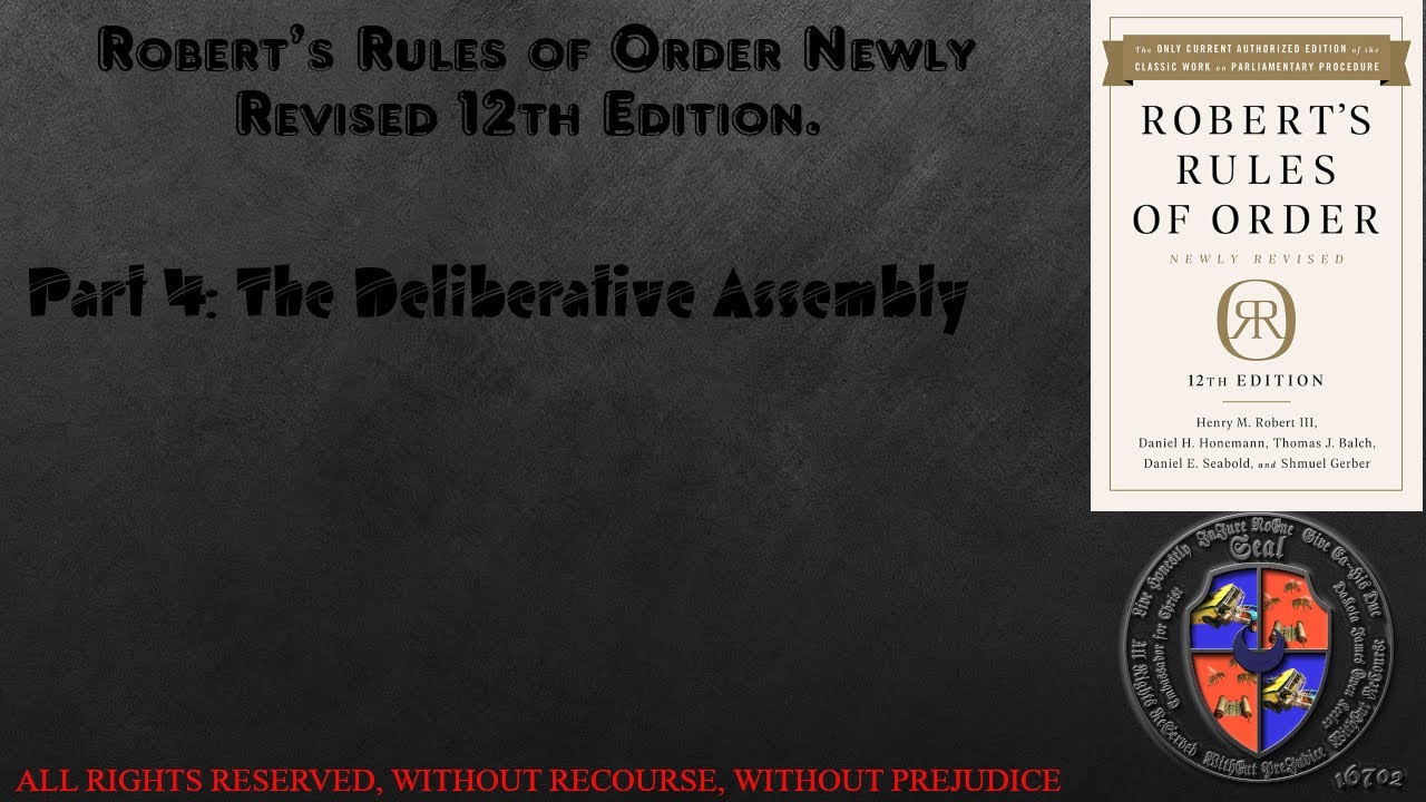The Deliberative Assembly - YouTube